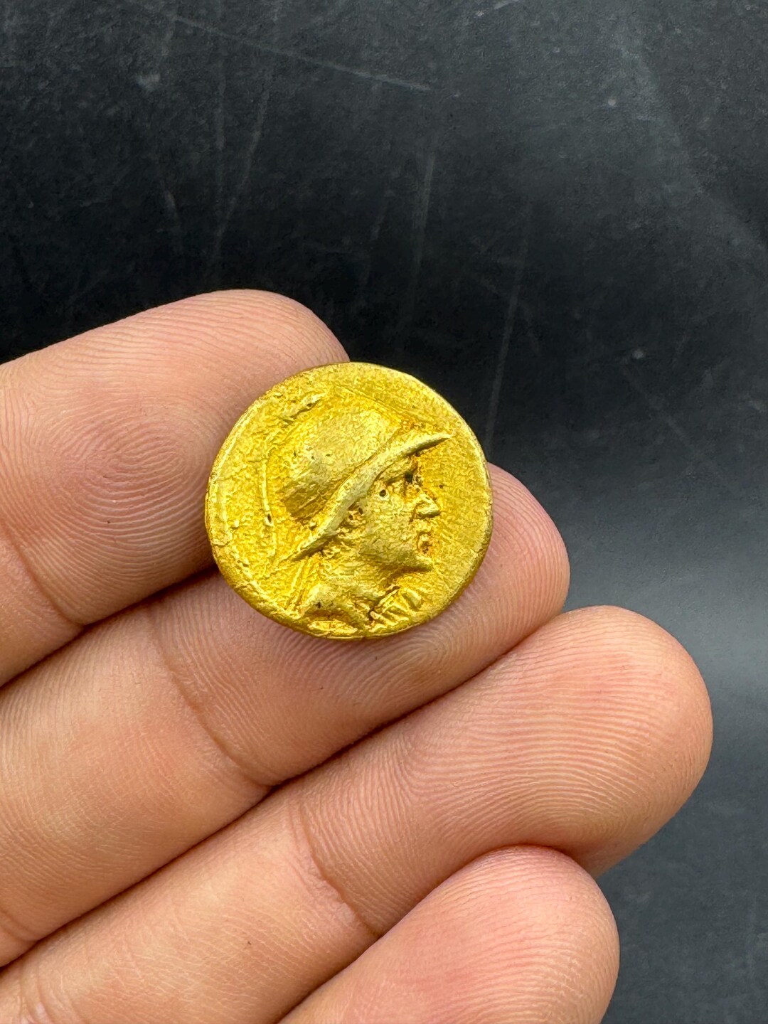 Old Ancient Bactrian Indo Greek 18K Genuine Gold Coin Collectible - Etsy