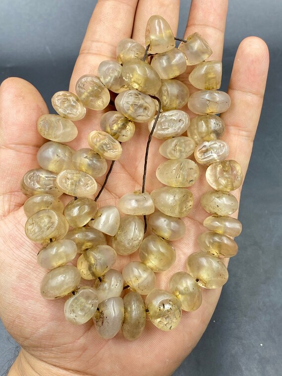 49 Piece Old Antique Stunning Crystal Stamp Bead Intaglio | Etsy