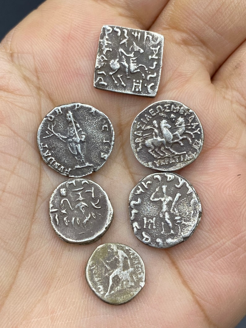 Beautiful Lot of Ancient Silver Coin Very Unique and | Etsy