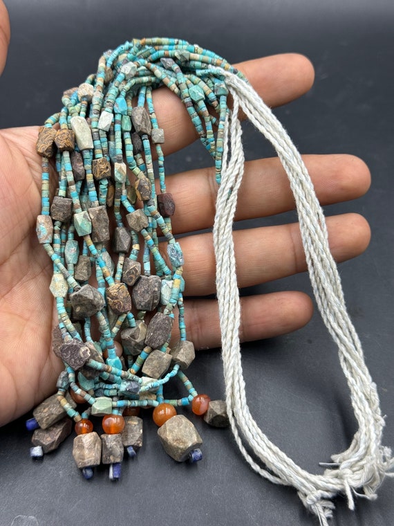 10 string Unique old ancient afghani old turquoise an… - Gem