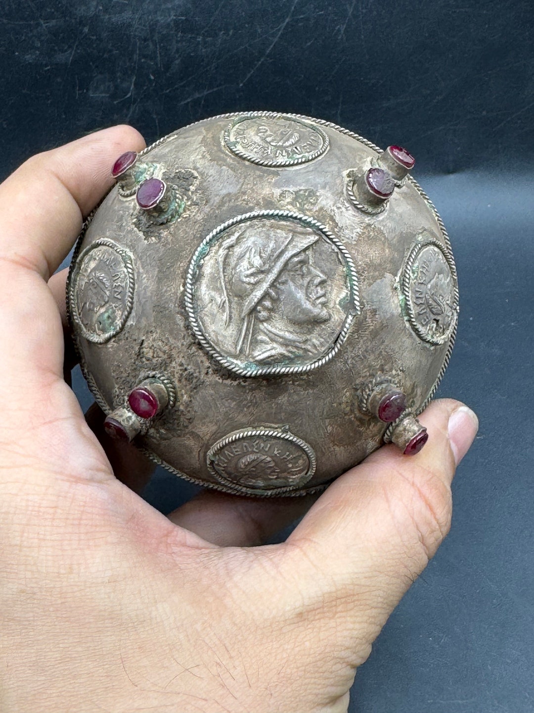 Authentic Old Ancient Roman Solid Silver Bottle Collectible Piece - Etsy