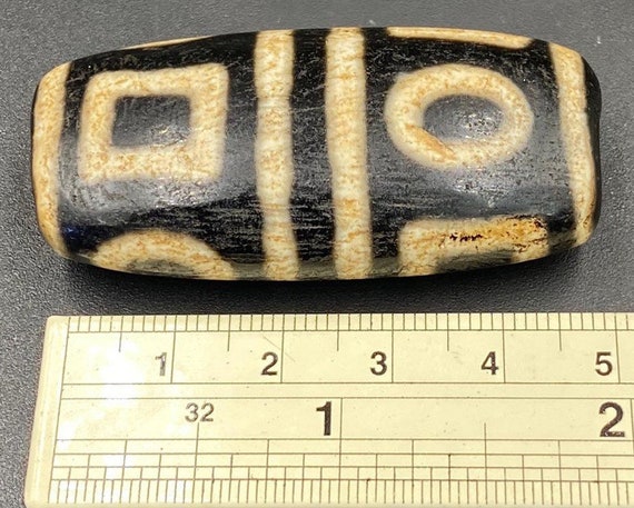Rare!!! Very unique old ancient Tibetan Chung Dzi bea… - Gem