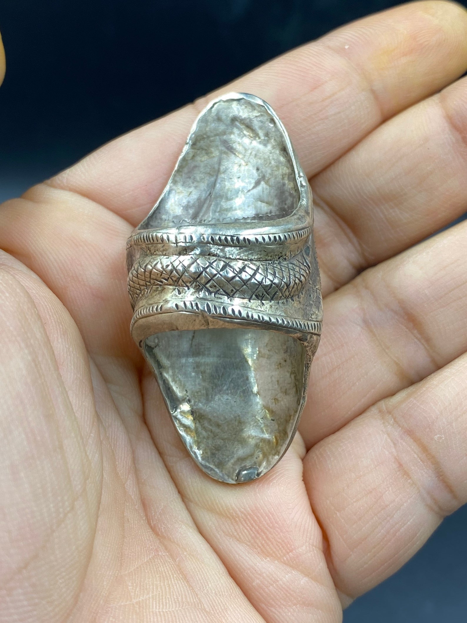 Unique Tibetan Dzi Ring Sterling Silver Natural Agate Tibetan | Etsy