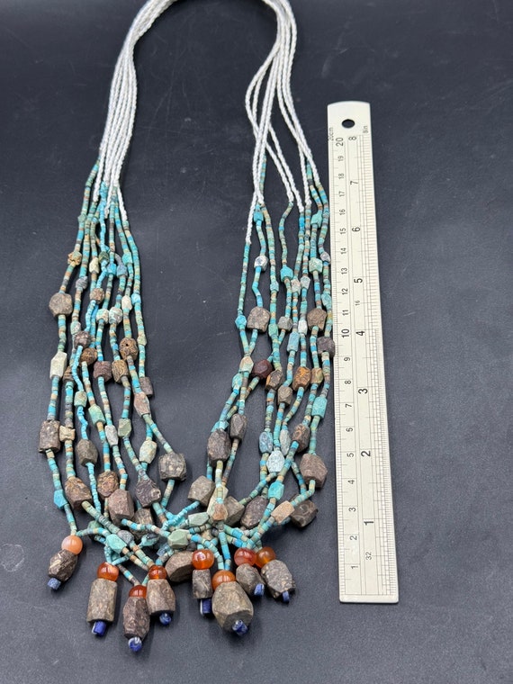 10 string Unique old ancient afghani old turquoise an… - Gem