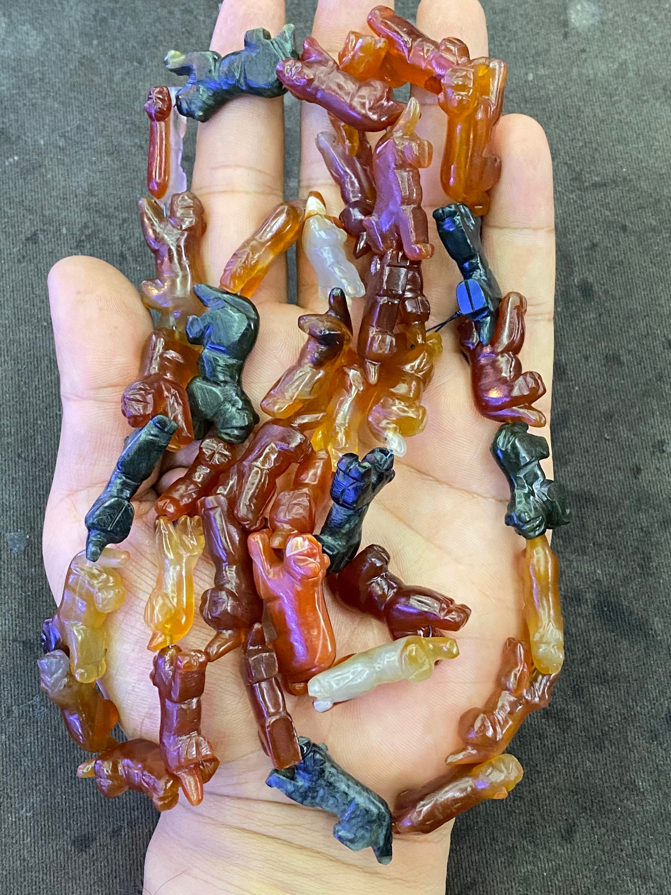 Rare Vintage Pyu Carnelian Animal Beads Necklace Burmese 40 - Etsy