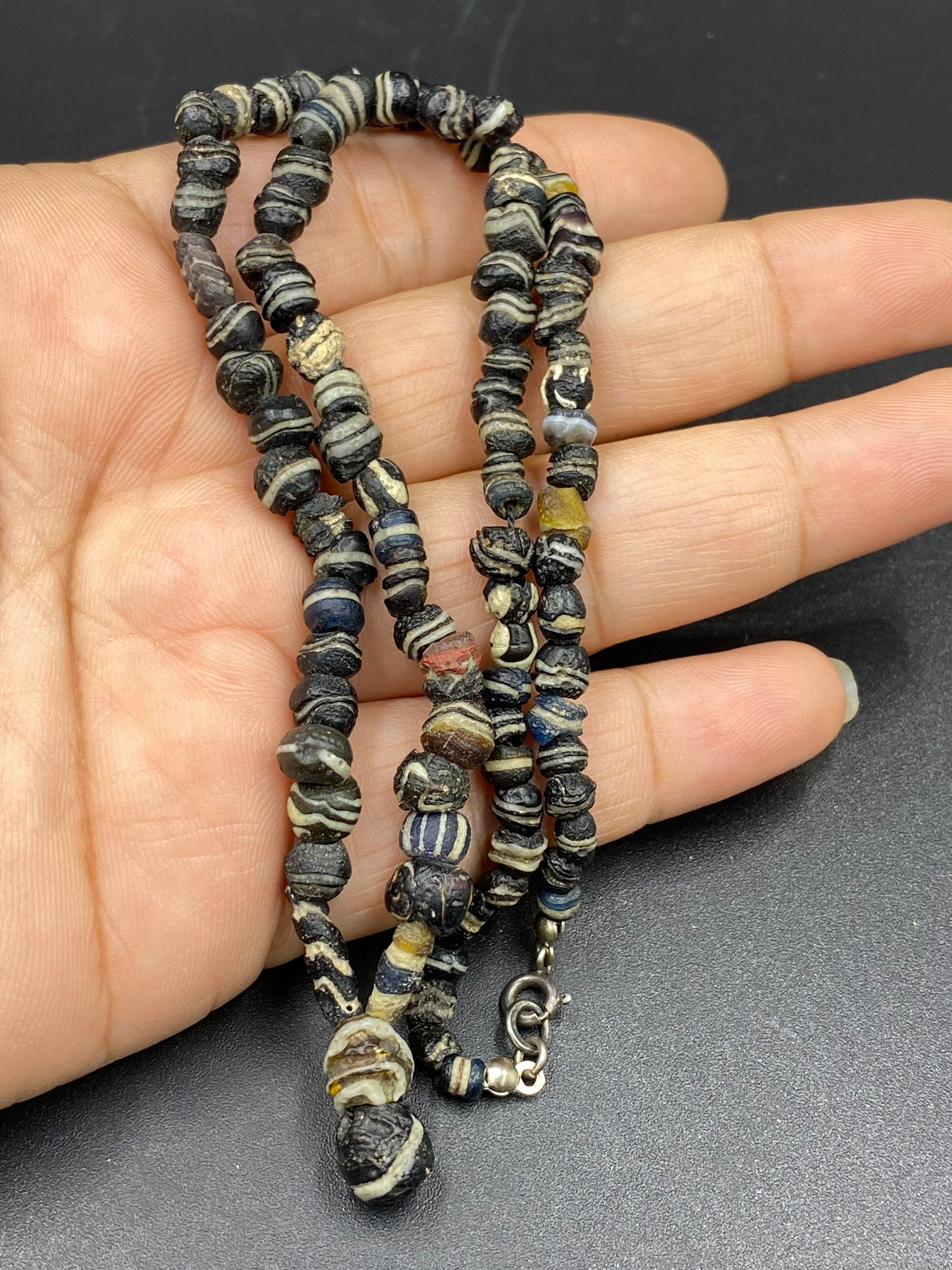 Collectible Ancient Old Roman Gabri Glass Beads From Central | Etsy