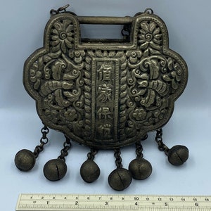 Very Beautiful Old Stunning Ancient Tibetan Big Chain Pendant Necklace ...