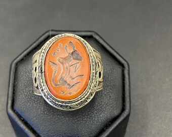 Bull Signet Ring - Etsy