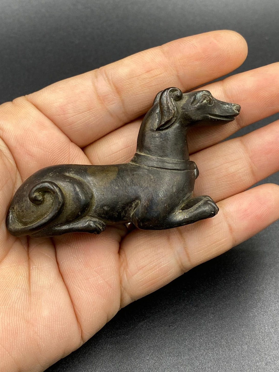 Authentic very old Ancient Greek emperor bronze dog figurine | Etsy