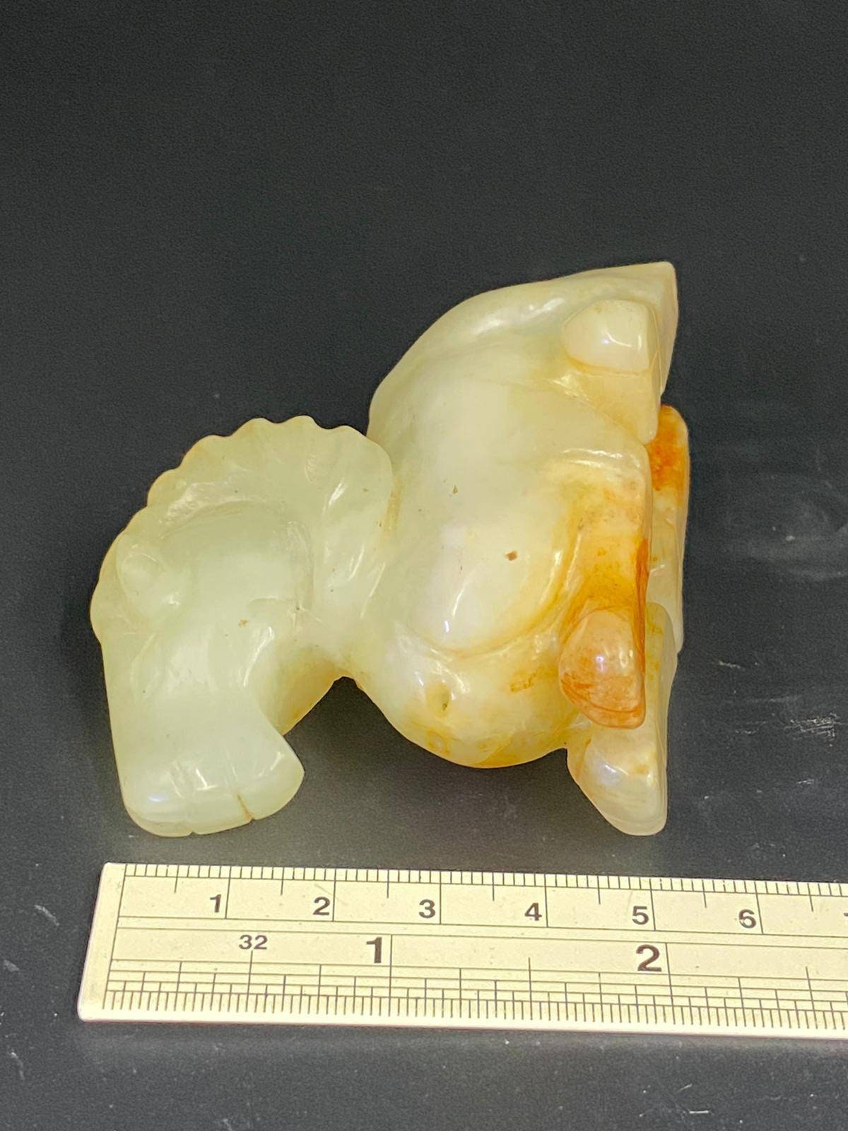 Very Beautiful Old Natural Light Green Jade Carved Animal - Etsy