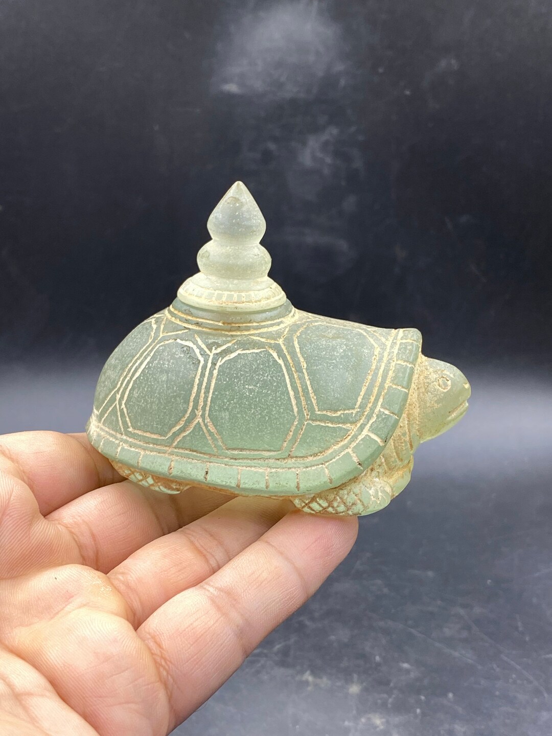 Wonderful Old Antique Glass Turtle From Burma Unique Piece - Etsy
