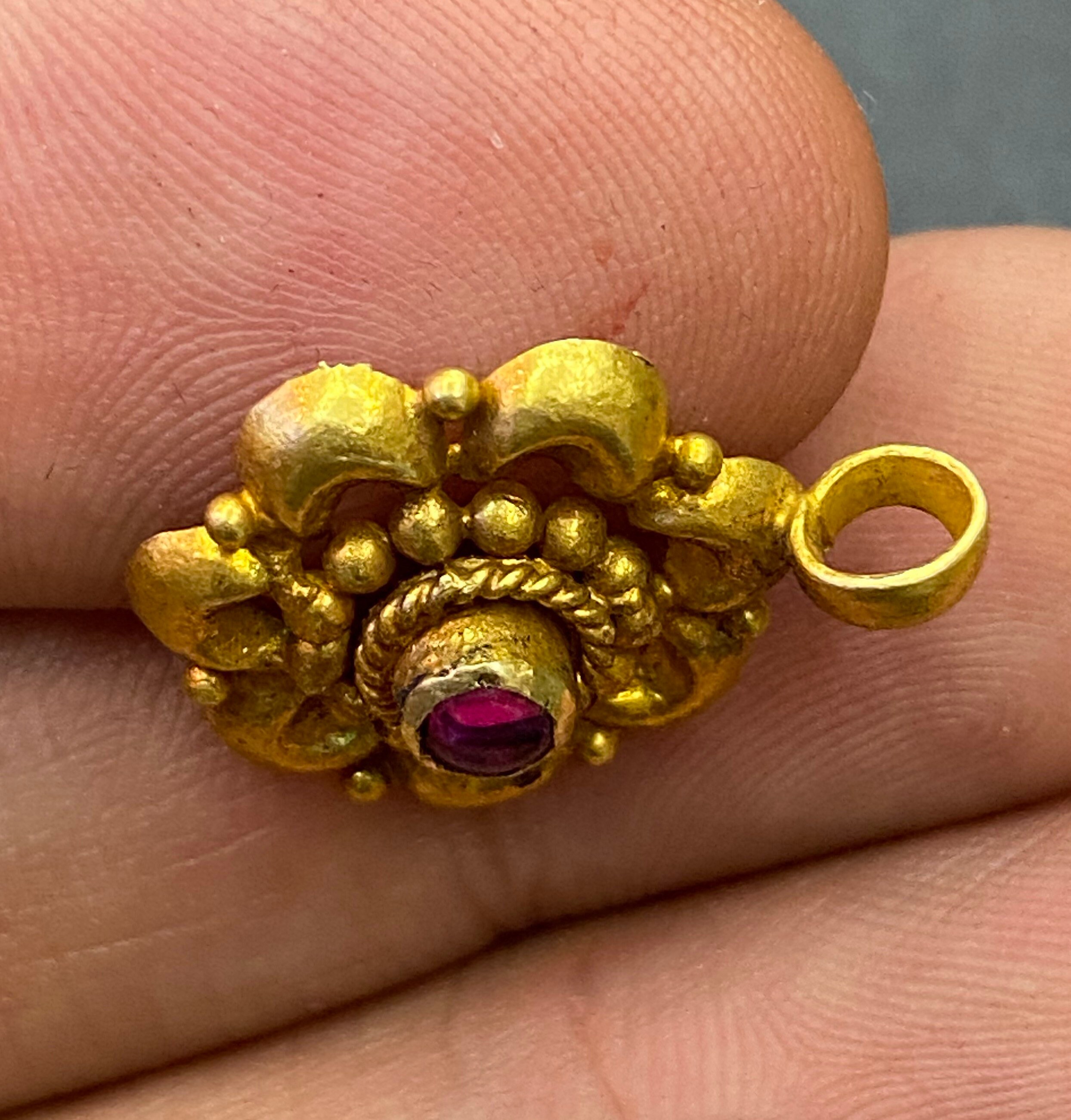Very Old Ancient Antique Pyu Period 20k Solid Gold Pendant - Etsy