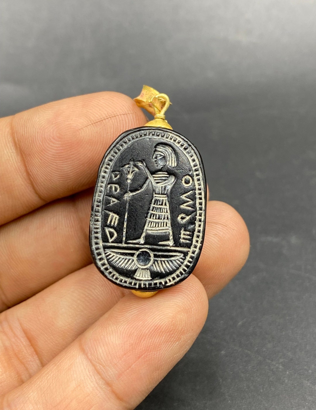 Wonderful Old Ancient Antique Scarab Pendent 18K Genuine Gold Unique ...