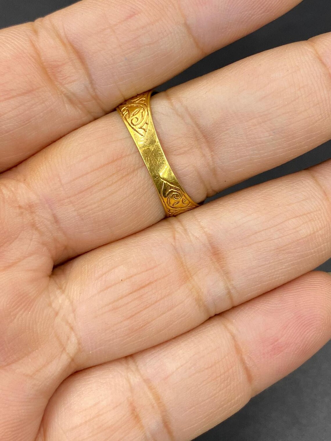 Beautiful old Roman Empire signet 20k gold ring with bronze | Etsy