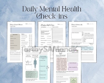 Mental Health Check-in Worksheet - Etsy
