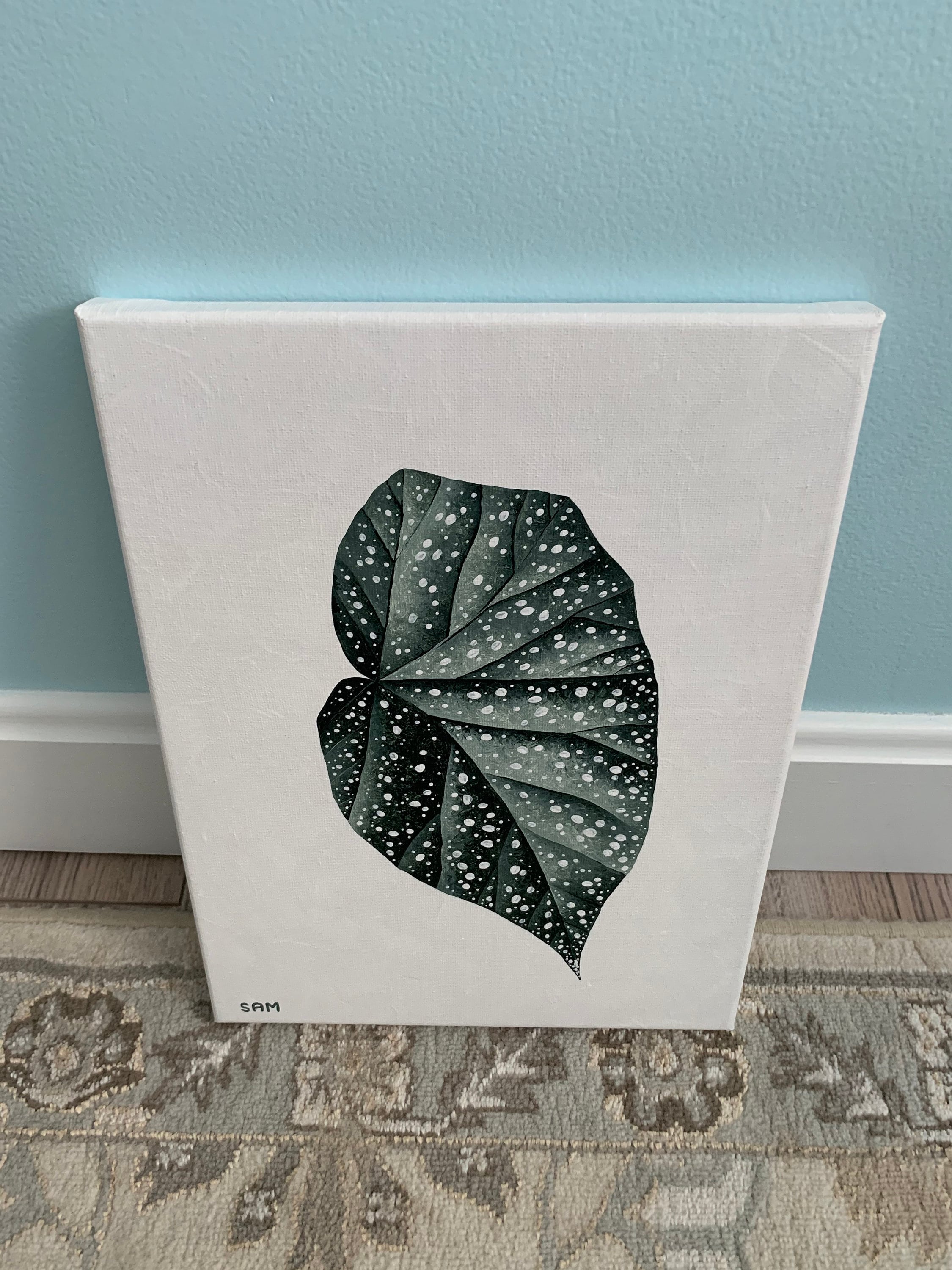 Begonia Lucerna, Acrylic Painting - Etsy