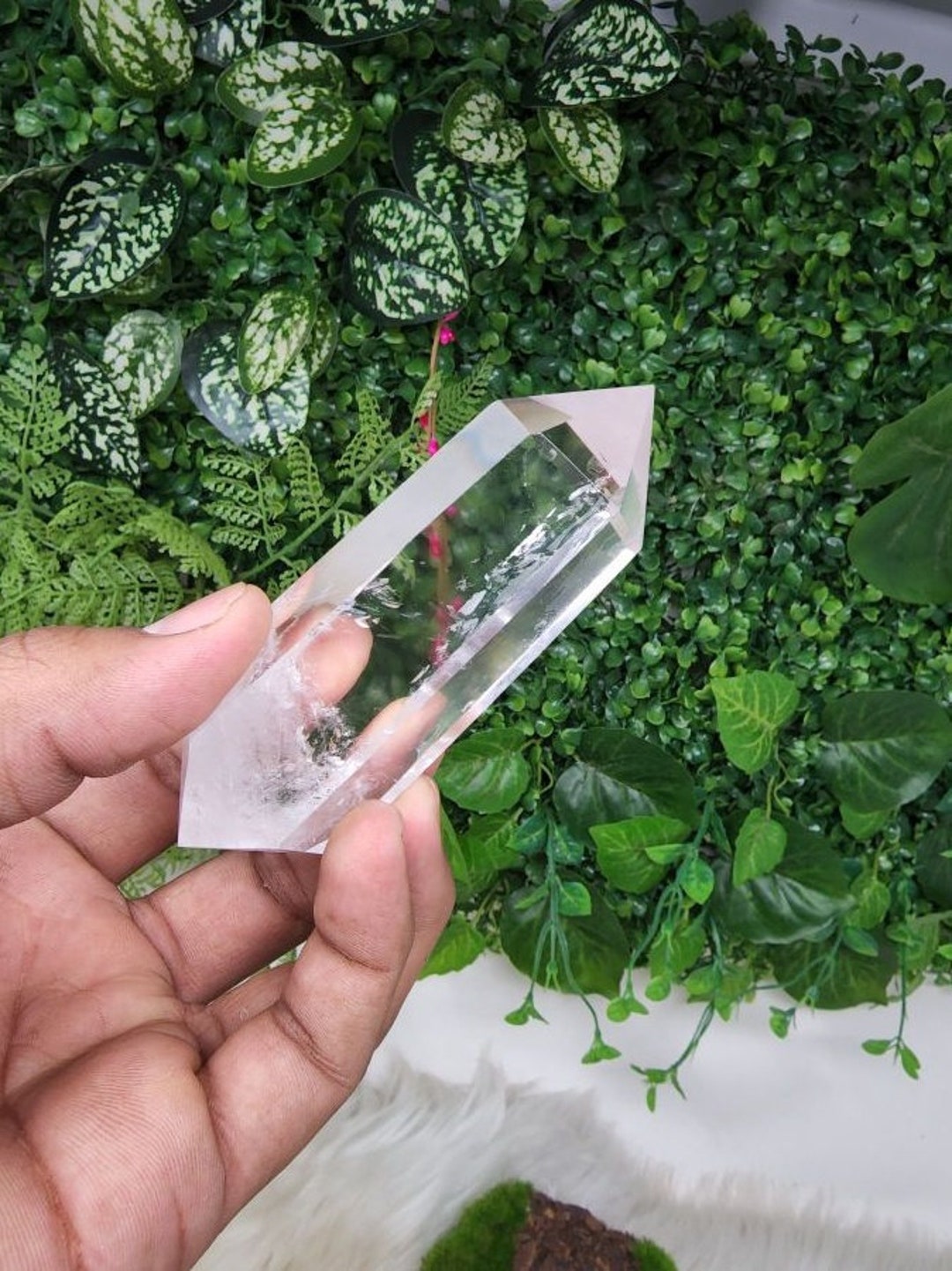 Crystal Quartz Double Point Big Vogel Wands Natural Quartz Point ...