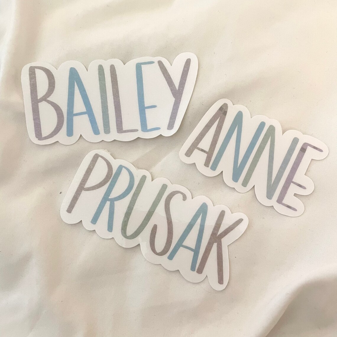 Custom Name Sticker Cute Personalizable Name Sticker in | Etsy