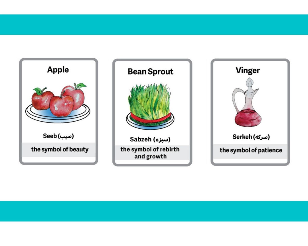 Printable Haft-seen Flash Cards, Coloring Pages, Digital Downloadable ...