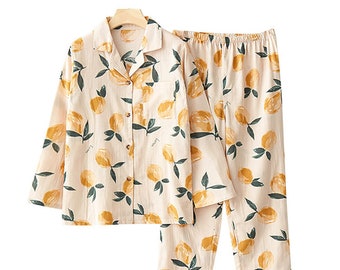 Women Lemon Pajamas - Etsy