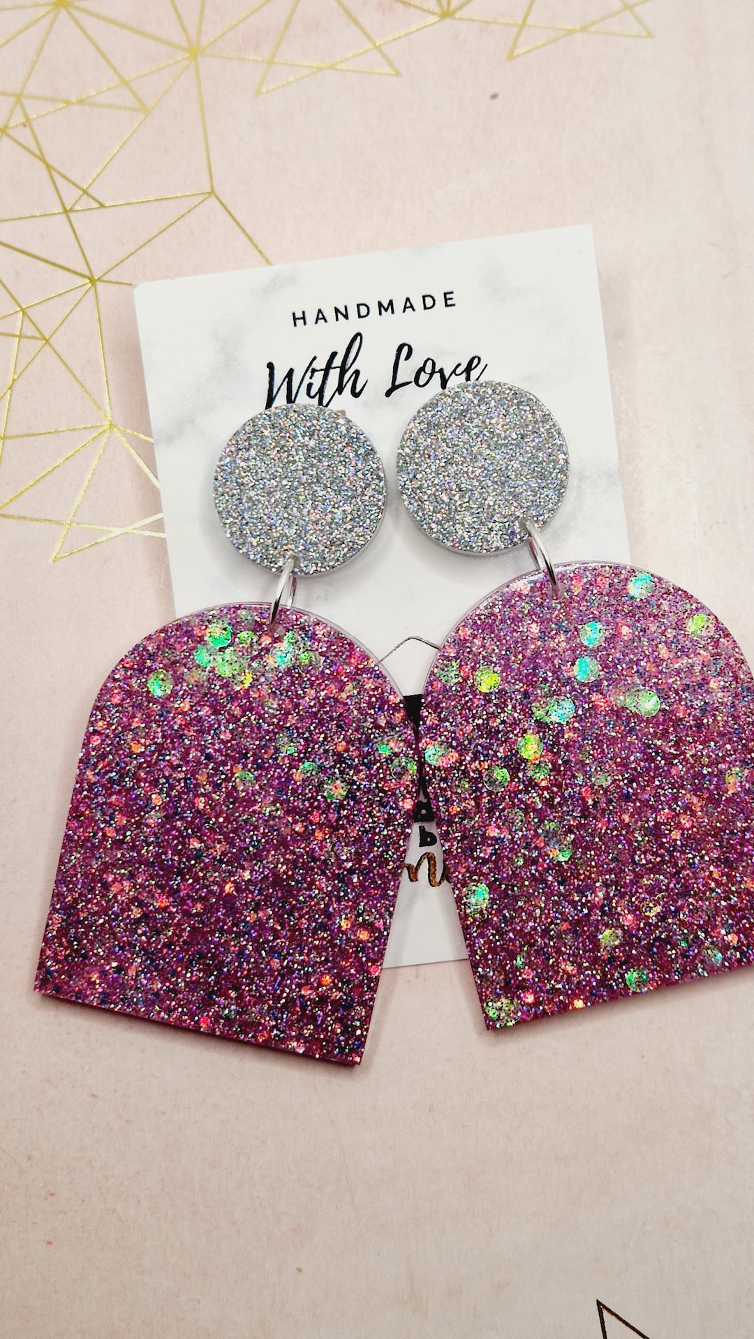 Extra Large and Chunky Pat Butcher Style Sparkly Earrings - Etsy