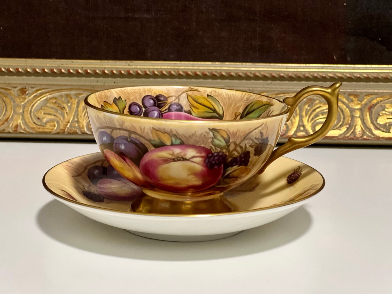 Aynsley Orchard Teacup and Saucer, Aynsley China Cup and Saucer ...