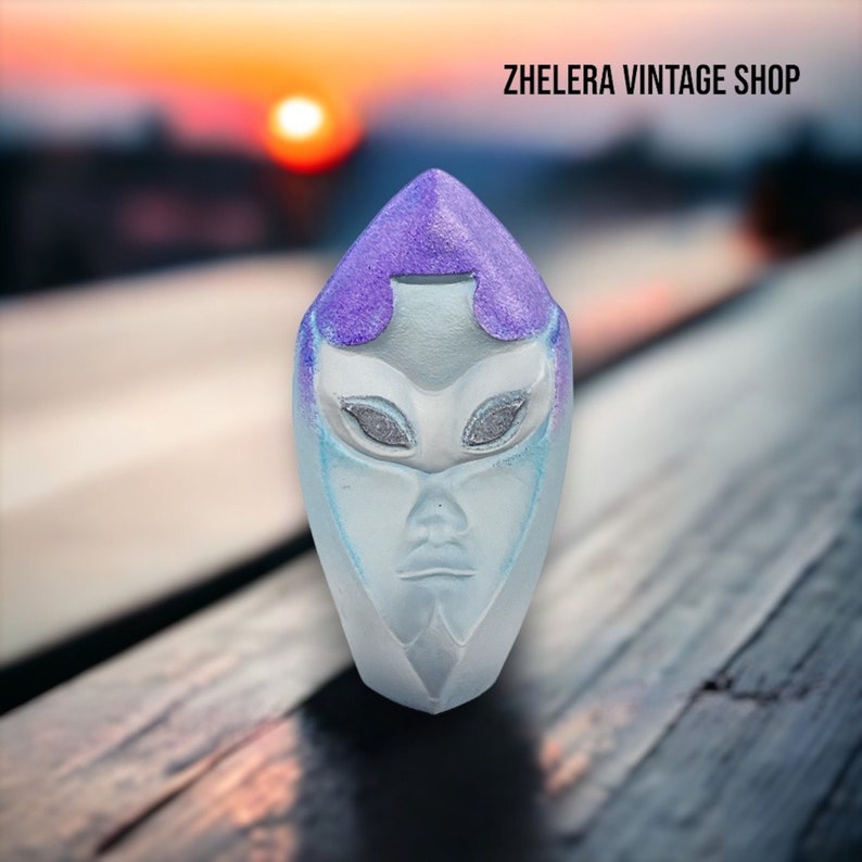 Mats Jonasson Blue Miniature Mask Crystal Art Glass Sculpture Etsy