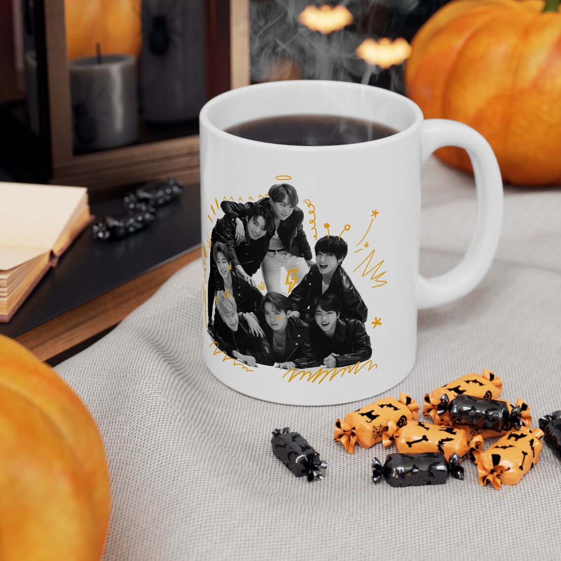 Bts Mug Bts Merch Kpop Mug Bts Group Mug Army Mug Bts - Etsy
