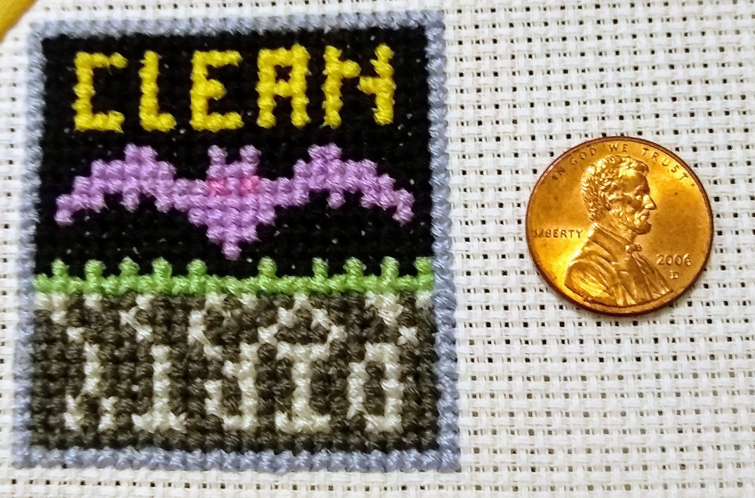 Pastel Goth Clean/dirty Dishwasher Sign Cross Stitch Pattern PDF ...