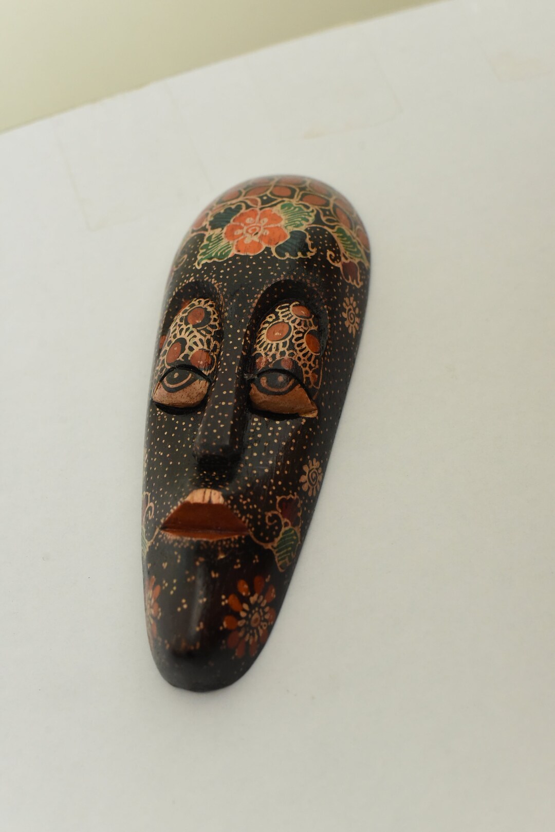 Vintage Balinese Batik Mask Indonesian Art Ethnic Wall Decor - Etsy