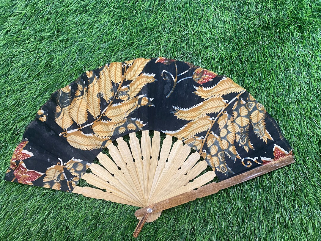 Wall Decor/ Wooden Asian Folding Fans /handcrafted Balinese /indonesian ...