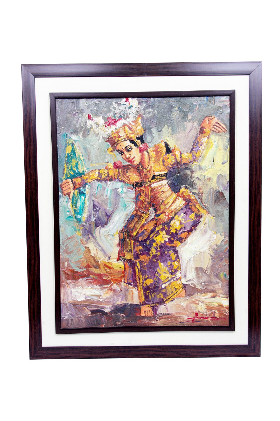 Handpainted Traditional Bali Dancer, Balinese Dancer Painting, Legong ...