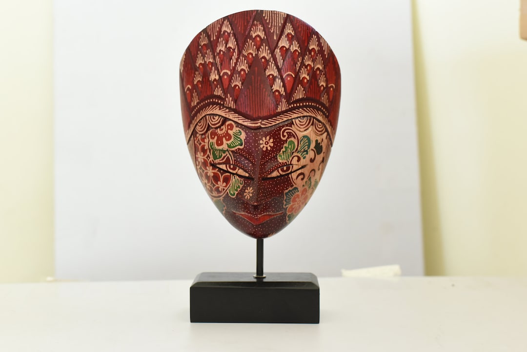 Mask Decor Handcrafted Centrepiece Wooden Decorative Tribal Face Mask ...
