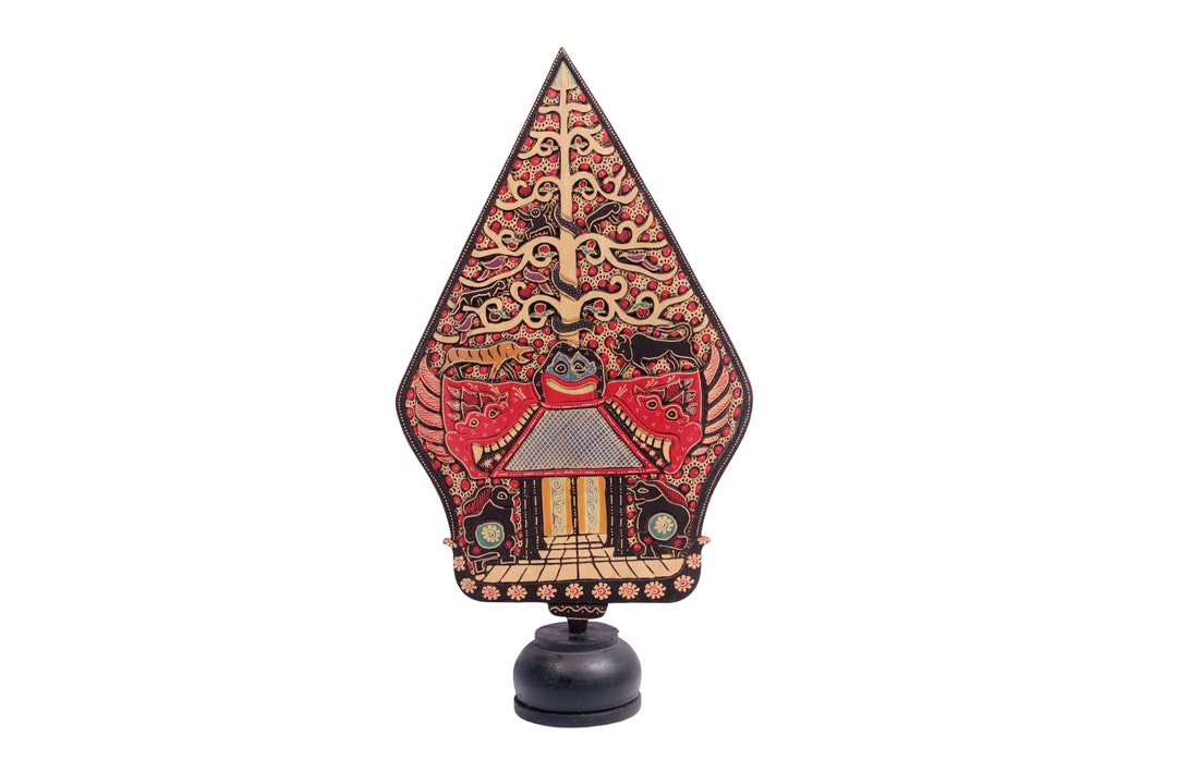 Handcrafted Wayang Kulit Gunungan: Javanese Tree of Life Art - Etsy
