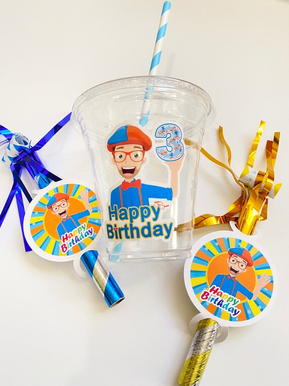 Blippi Cups Blippi suplies Blippi cake topper Blippi | Etsy México