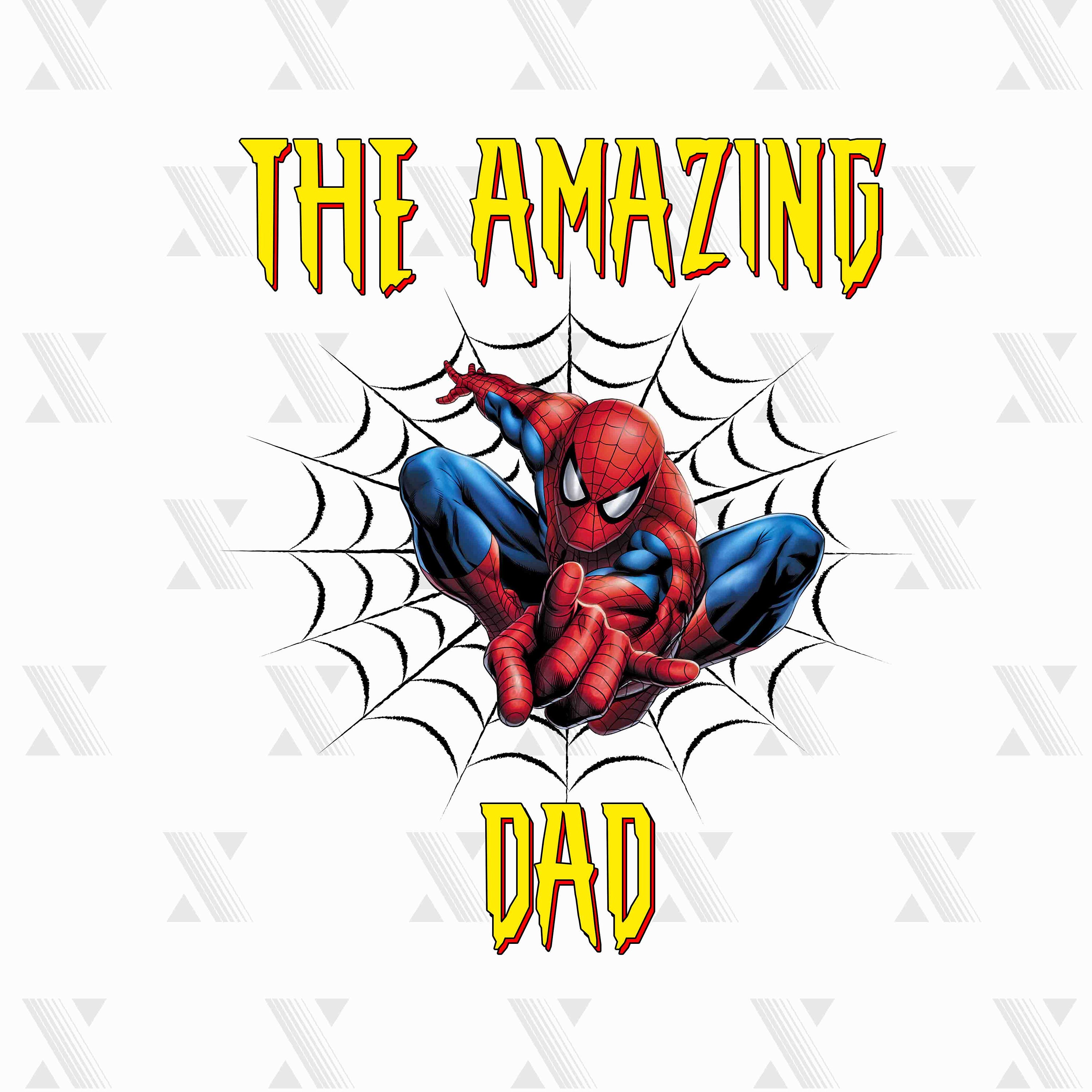 The Amazing Dad Spiderman PNG JPG incluyó archivos para | Etsy