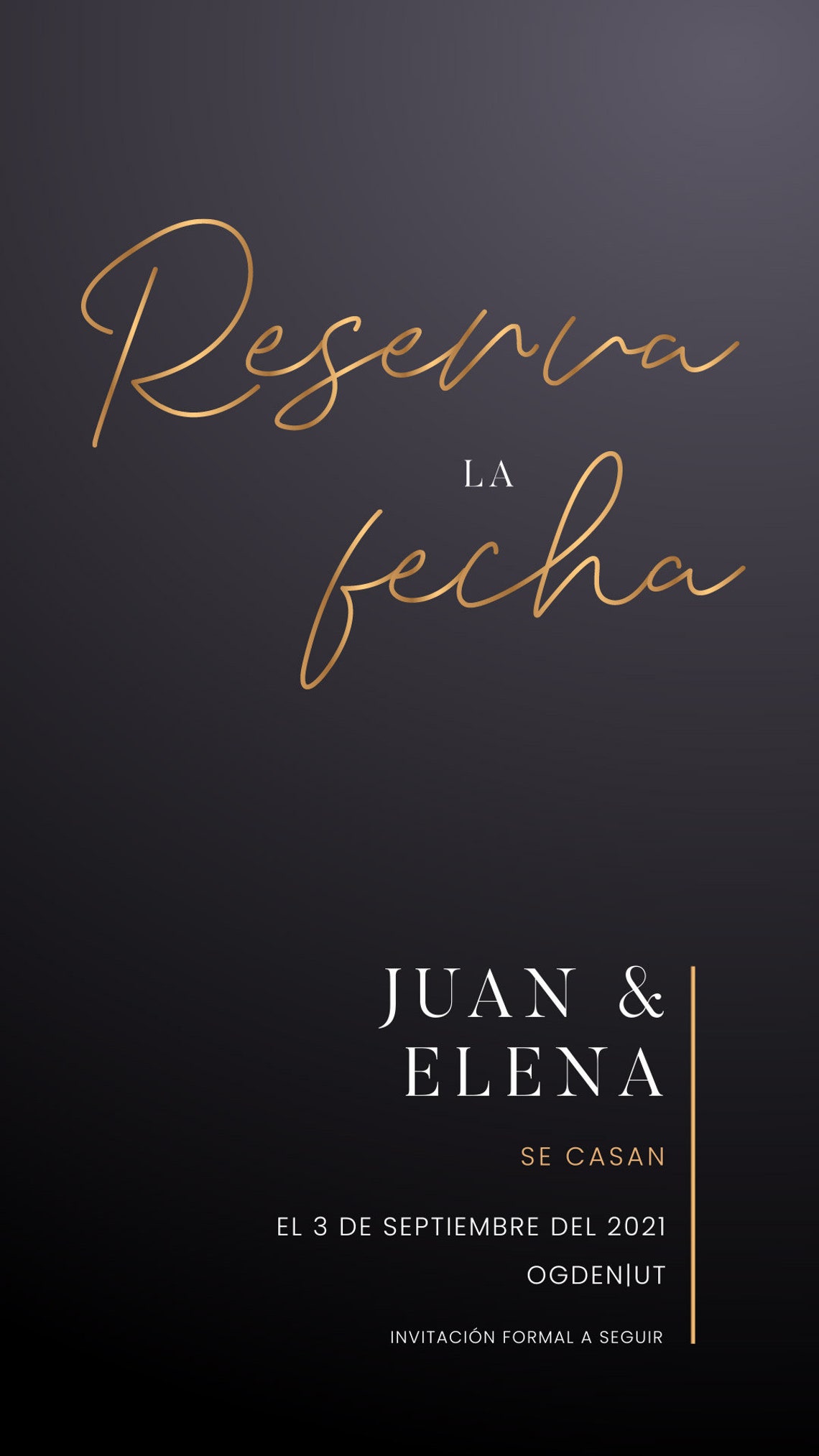 Reserva La Fecha Template