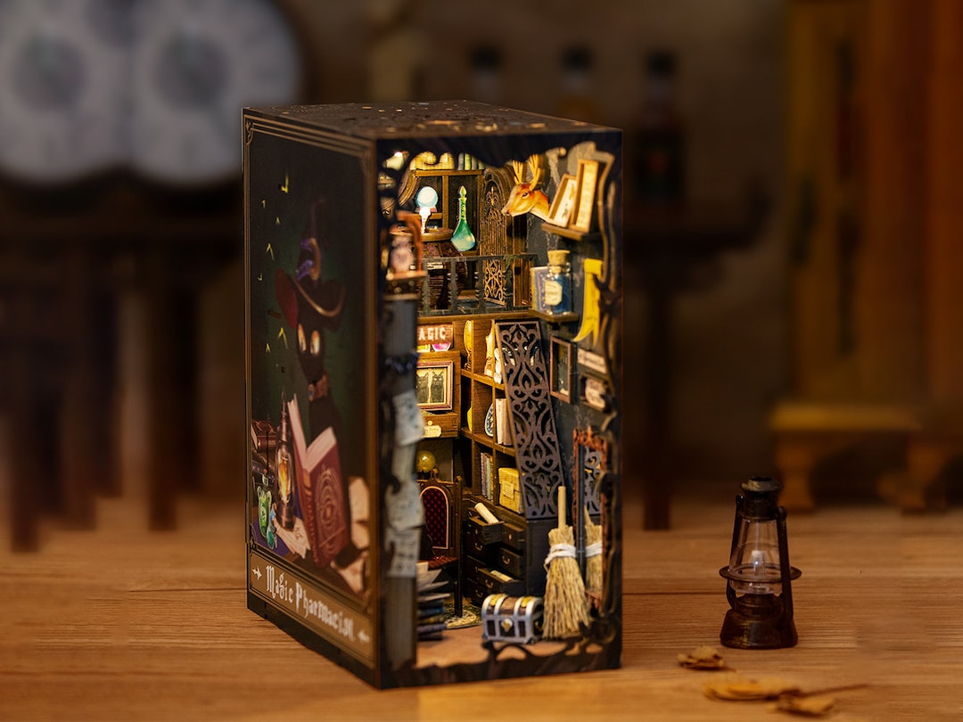 DIY Book Nook Kit Magic Potioner Bookshelf Insert Decor With - Etsy UK