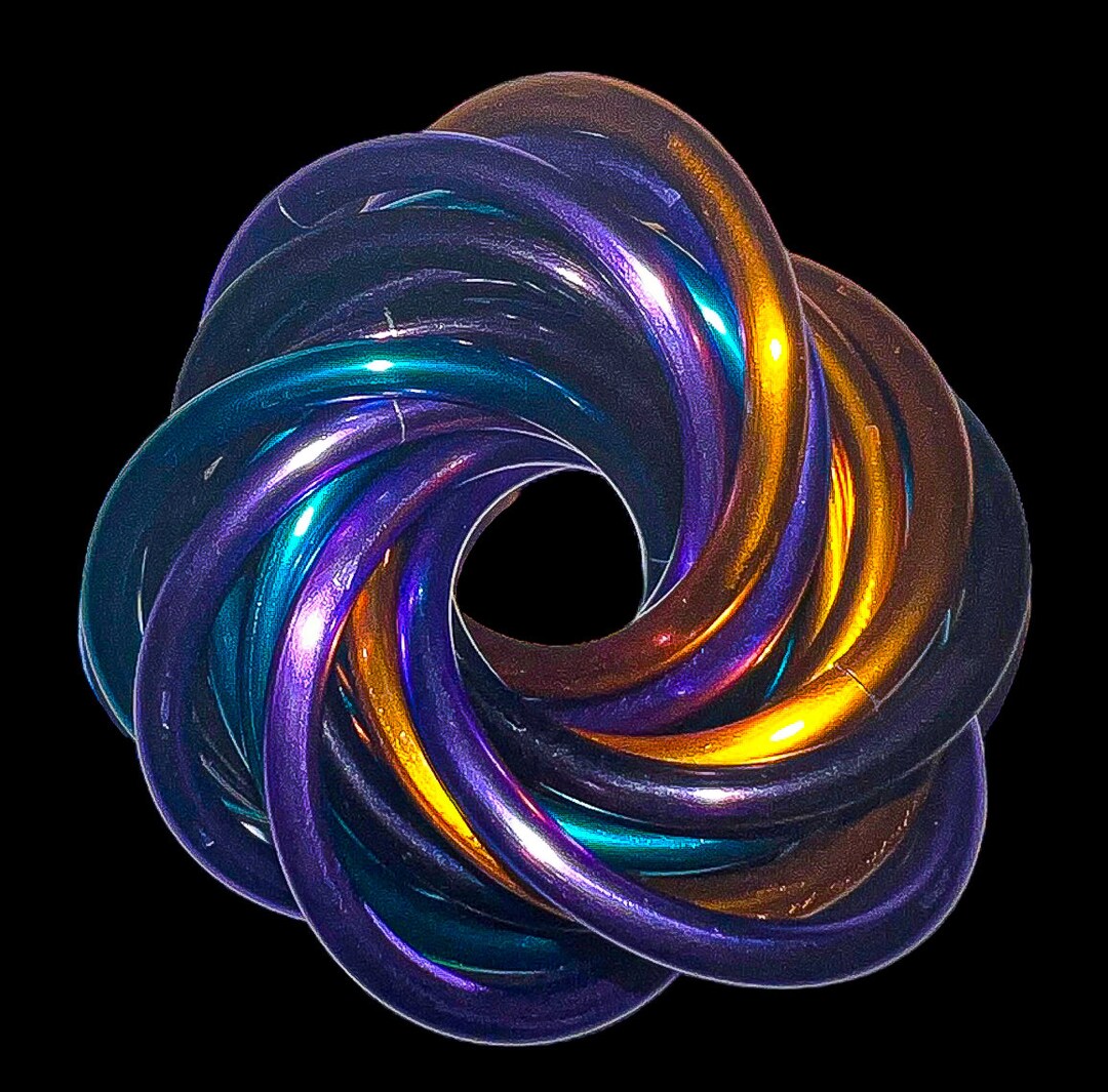 Mobius Fidget Toy Purple, Orange, Turquoise, & Midnight - Etsy