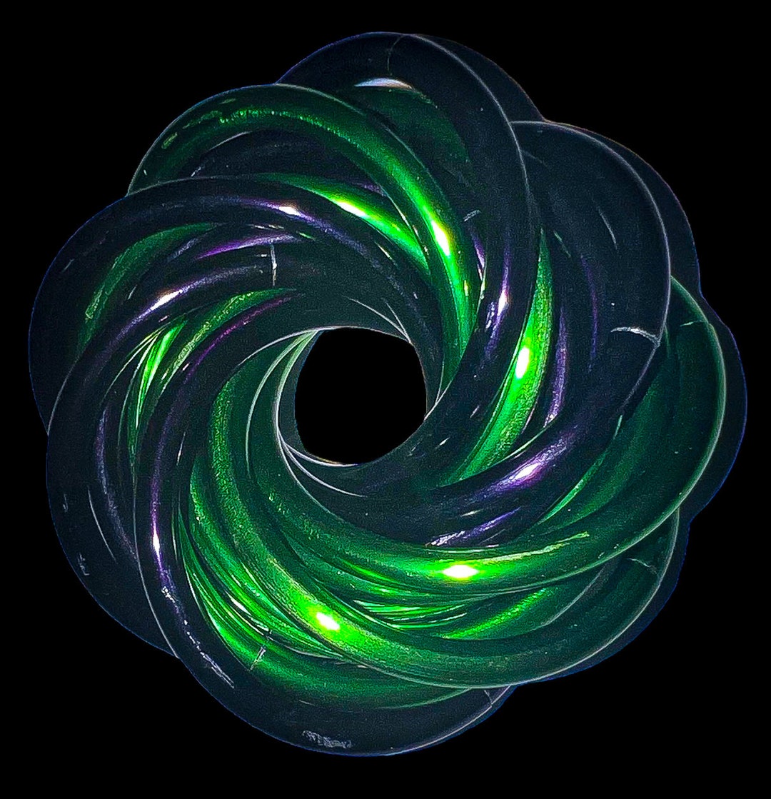 Mobius Fidget Toy Green & Midnight - Etsy