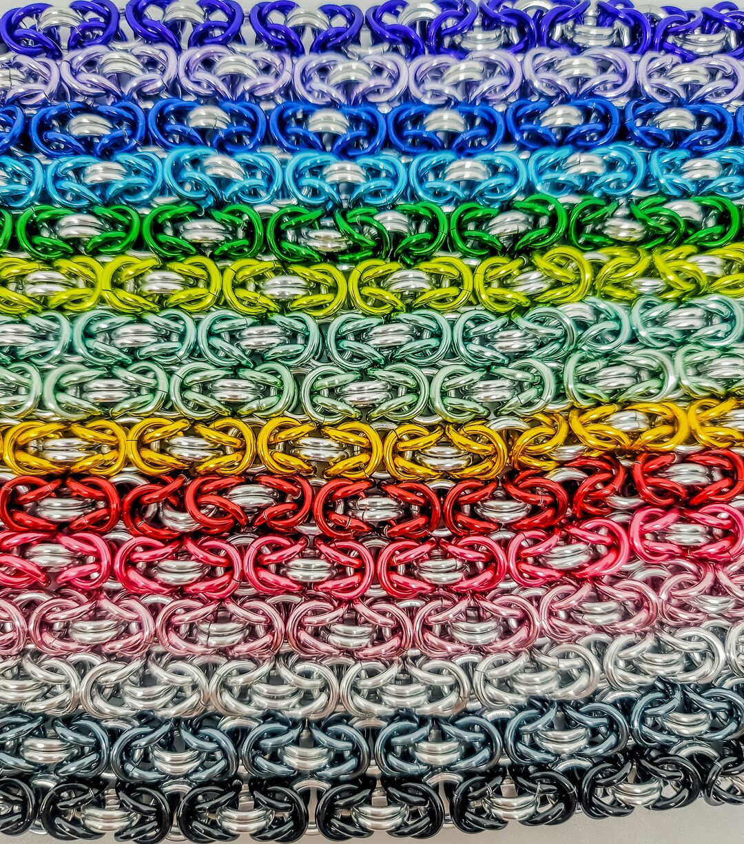 Byzantine Chain Maille Bracelet - Etsy