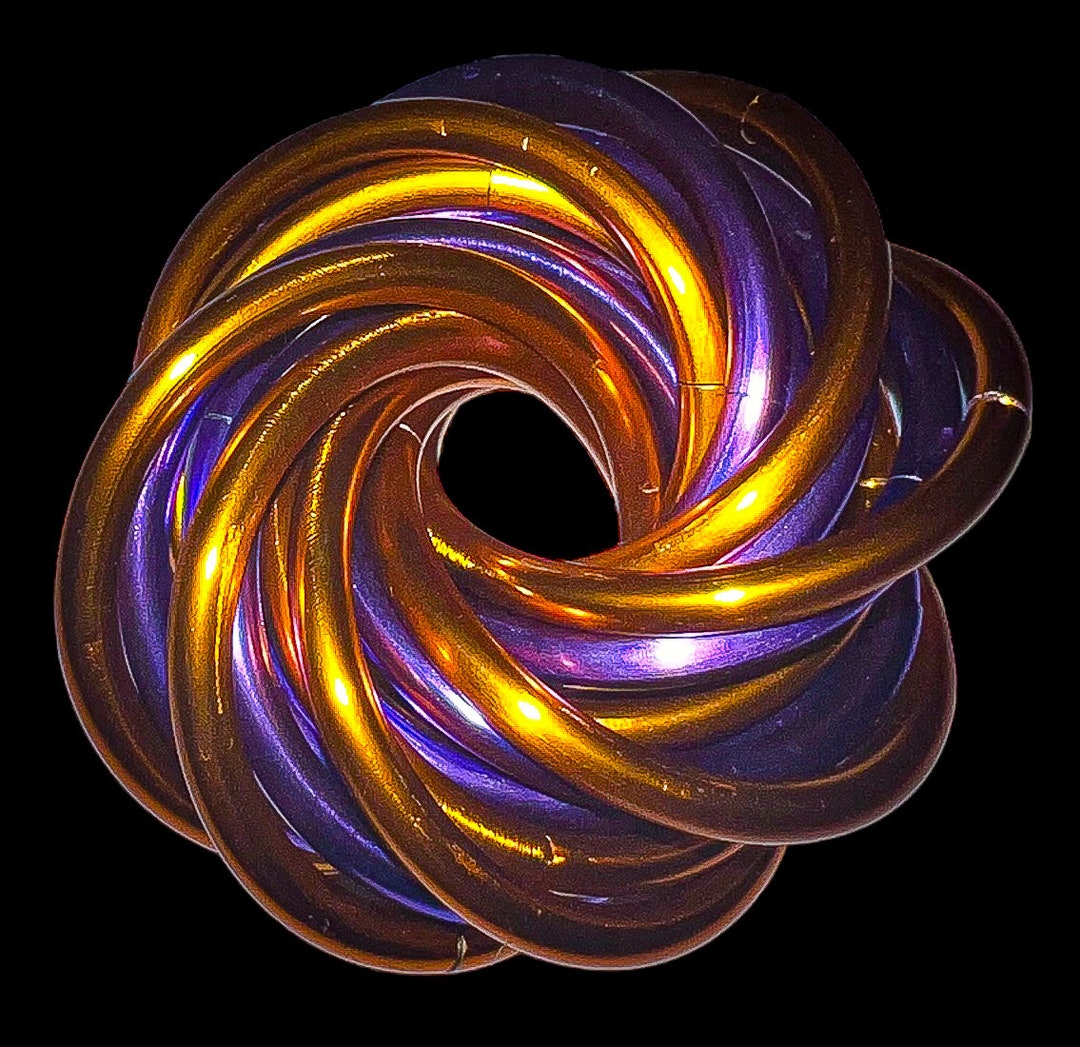 Mobius Fidget Toy Purple & Orange - Etsy