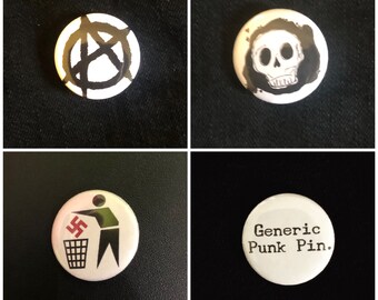 Punk Button Badge | Etsy