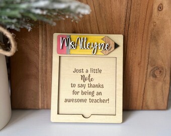 Teacher Appreciation Gifts, Sticky Note Holder, Post It Holder ...