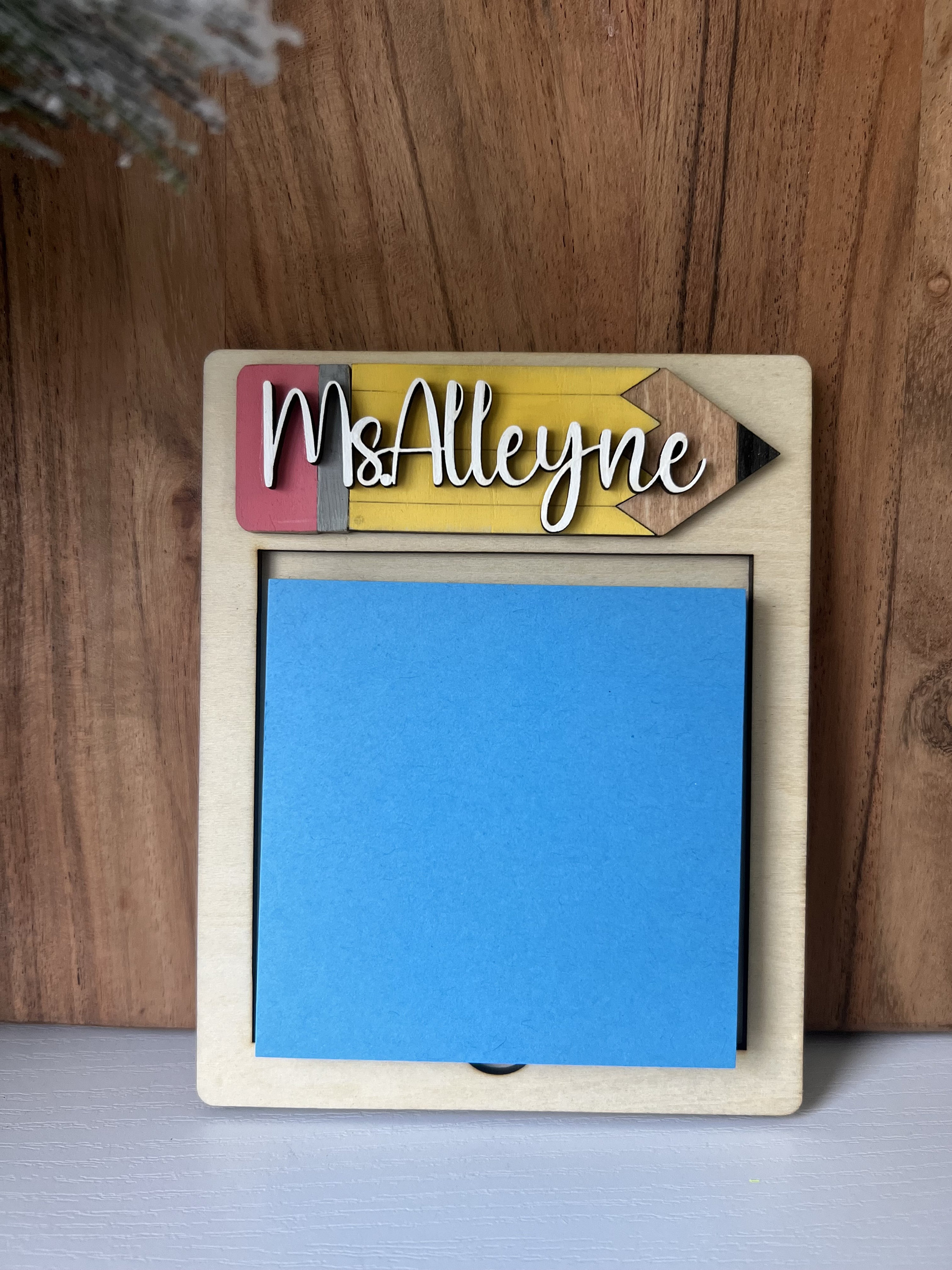 Teacher Post It Note Holder Teacher Appreciation Gift - Etsy