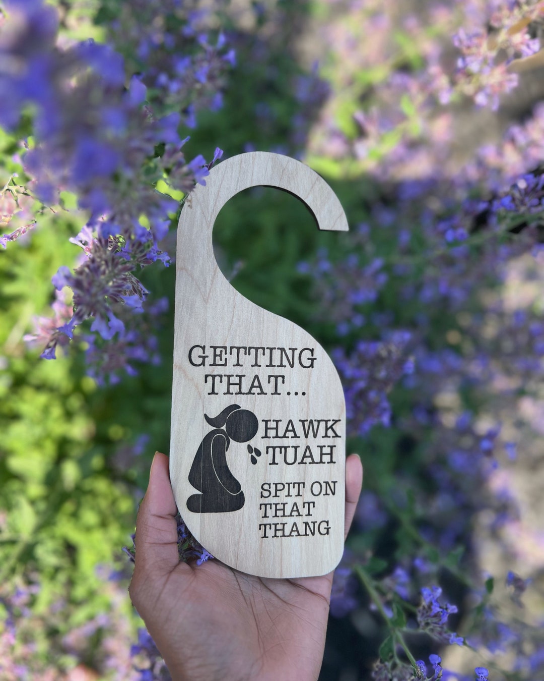 Hawk Tuah Wooden Door Hanger Couples Gifts Gag Gifts - Etsy