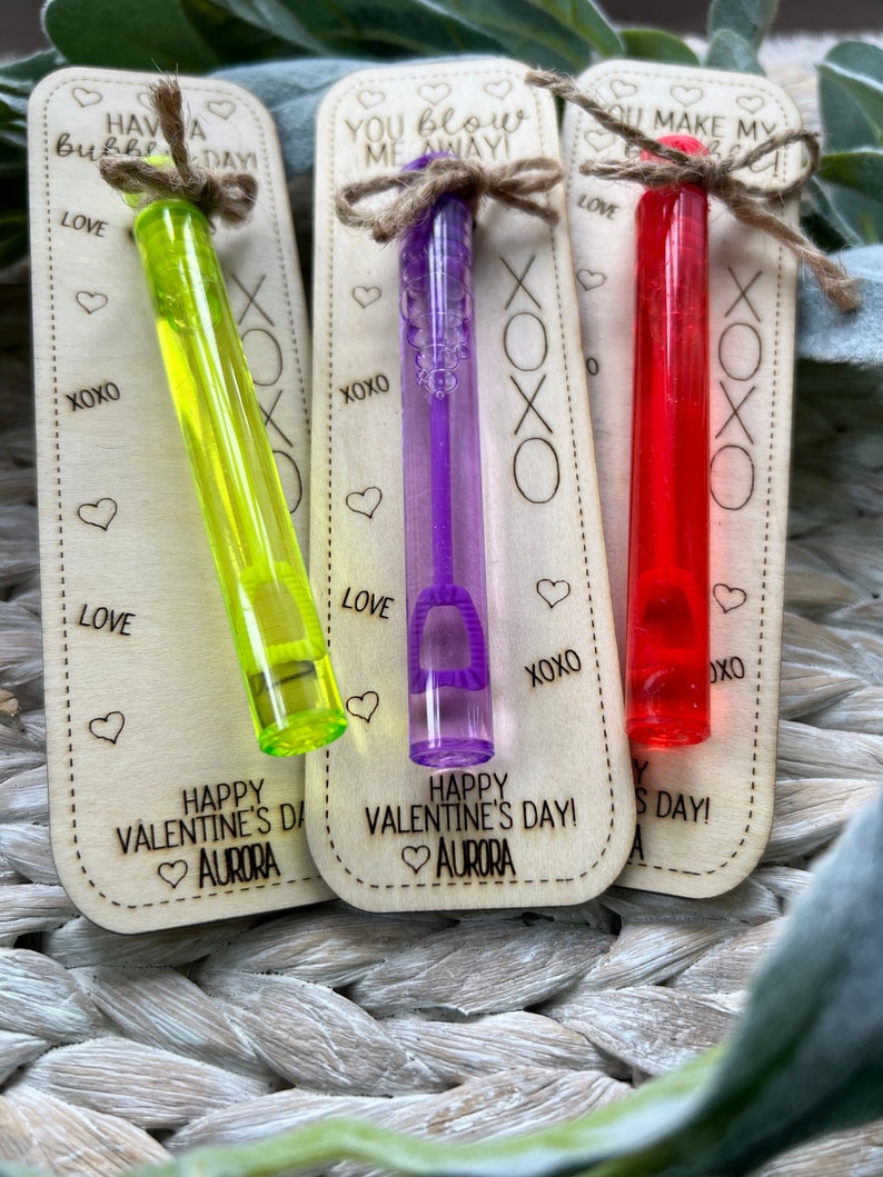 Valentines Day Bubble Cards Class Valentines Day Party Gifts for Kids ...