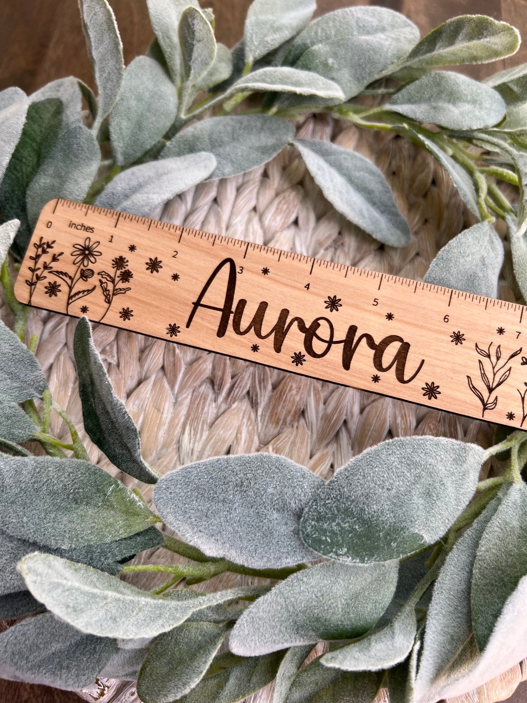 Personalized Wooden Ruler | Kids School Supplies | Teacher Gift - Etsy