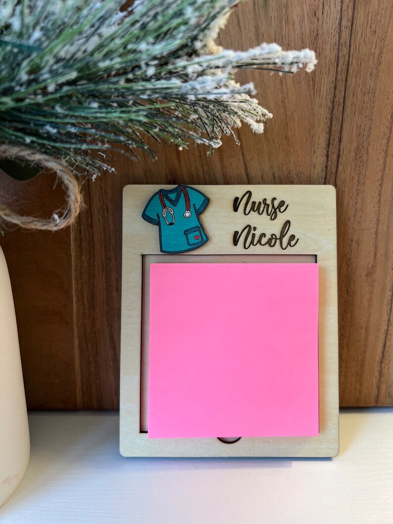 Nurse Post It Note Holder Nurse Appreciation Gift - Etsy