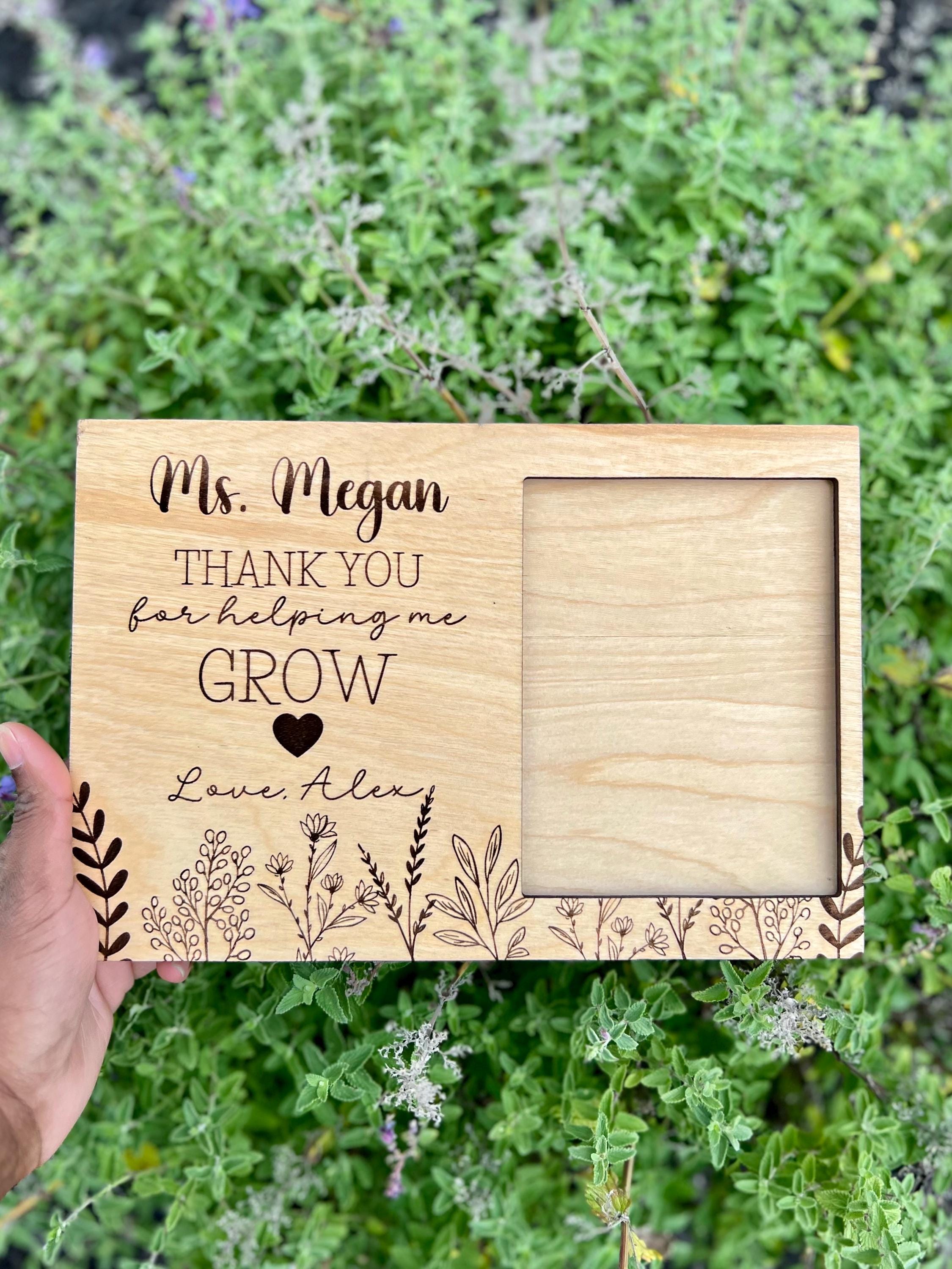 Personalized Teacher Frame | Picture Frame | Teacher Appreciation - Etsy